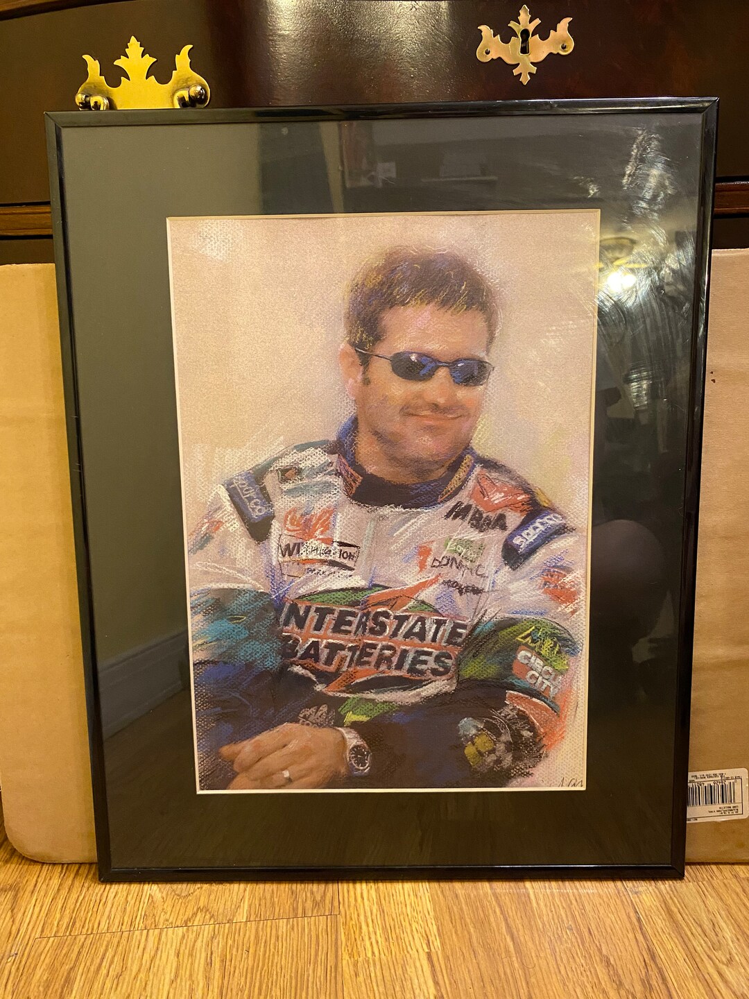 Framed Bobby Labonte NASCAR Art Print. - Etsy