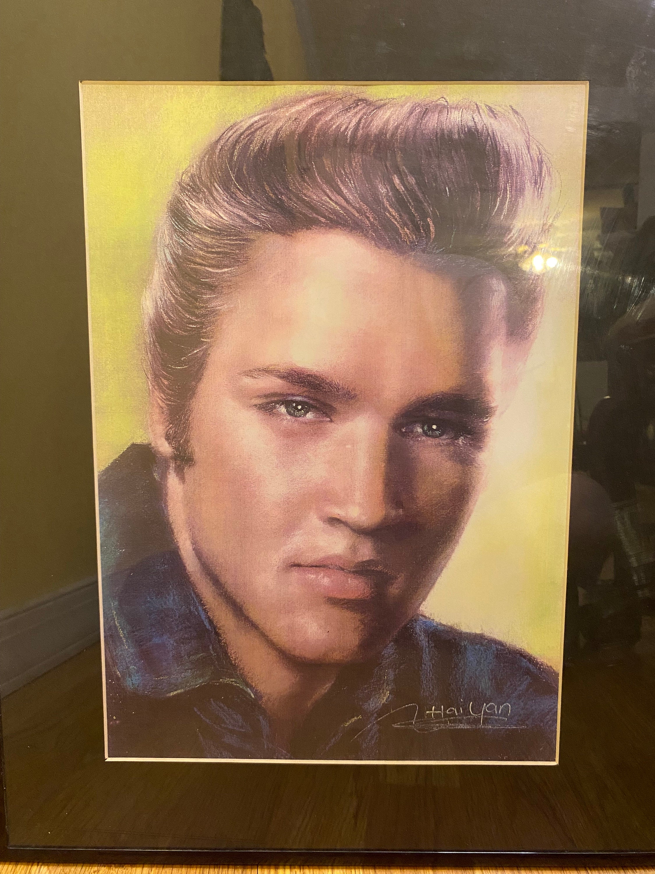 Framed Elvis Presley Drawing Print - Etsy