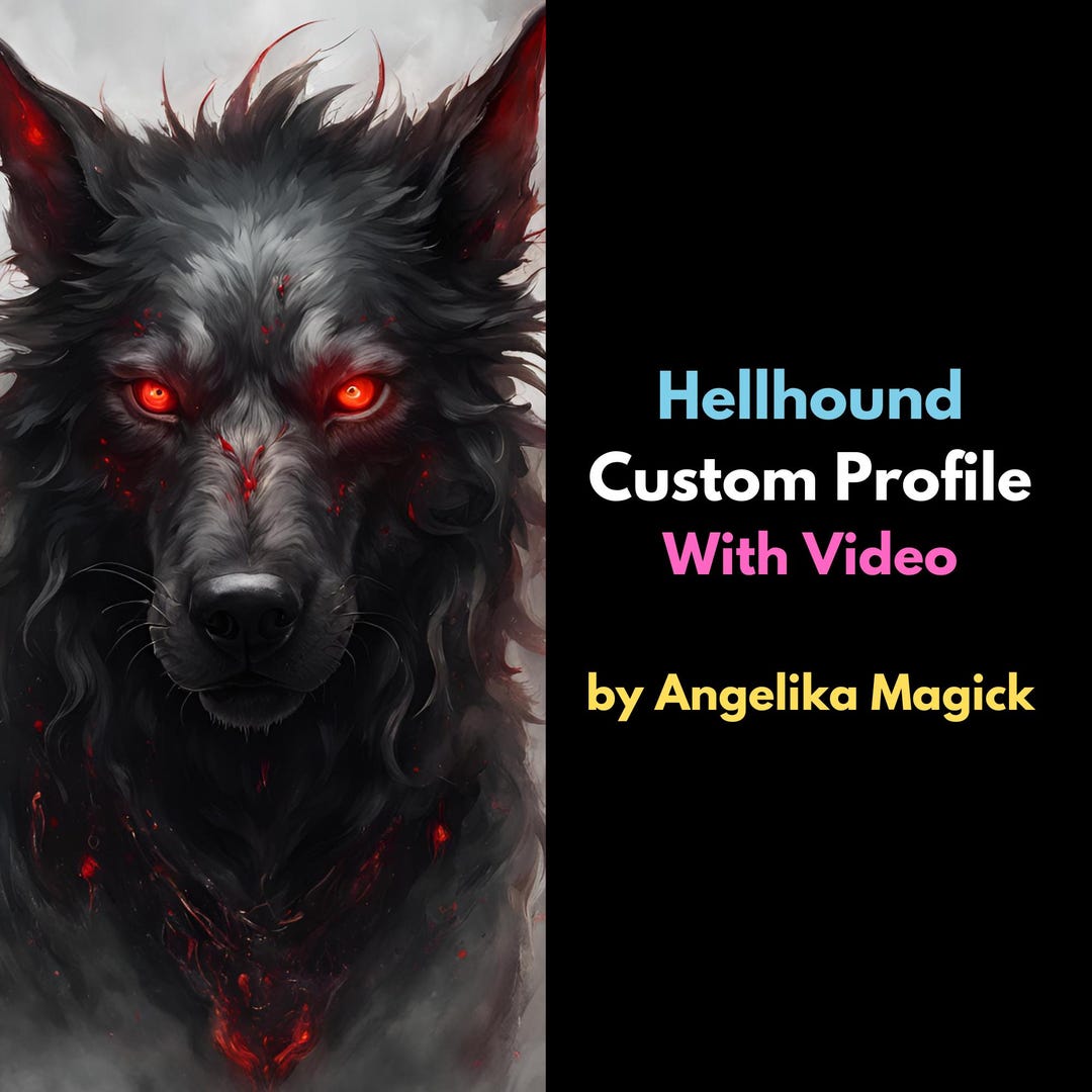 Custom Hellhound Spirit Conjure With Diy Ritual For Direct Binding To