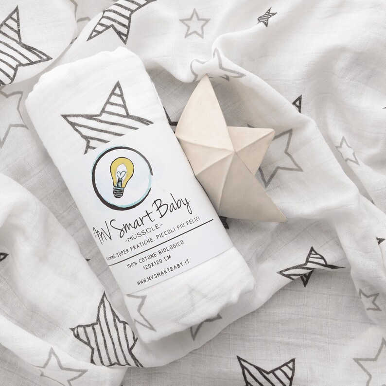 Newborn Muslin Covers, 3 Mussoles 100% Organic Cotton, 120 X 120 Cm ...