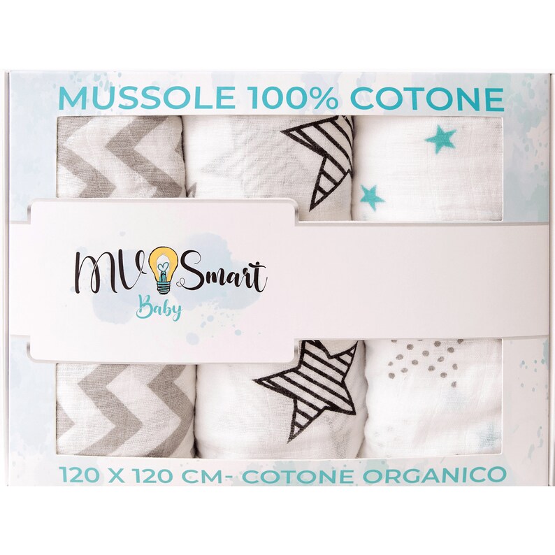 Newborn Muslin Covers 3 Mussoles 100% Organic Cotton 120 X - Etsy Denmark