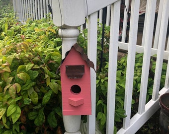 OOAK Four Section Birdhouse Hand Painted. Multi-family Birdhouse Beach ...