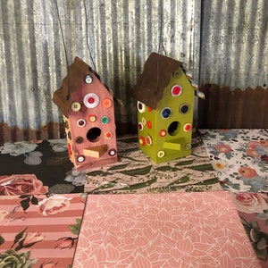 Button Birdhouses - Etsy