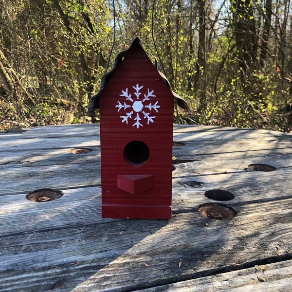 Christmas Birdhouse - Etsy
