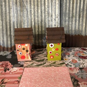 Button Birdhouses - Etsy