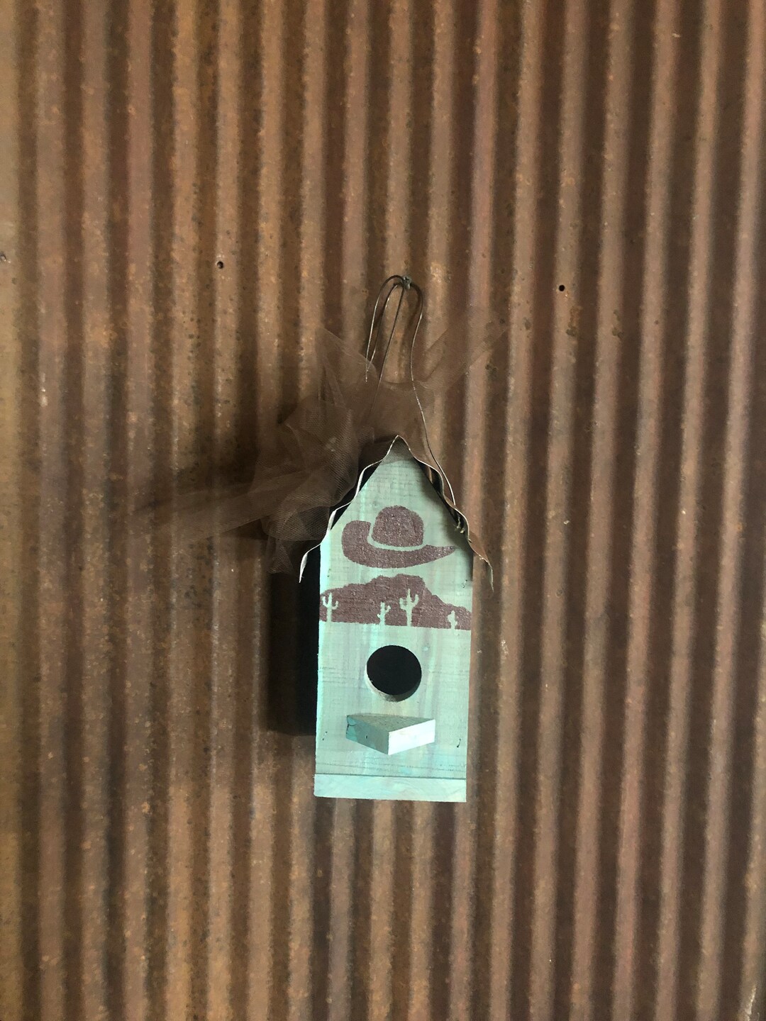Cowboy Birdhouse - Etsy