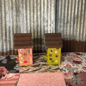 Button Birdhouses - Etsy