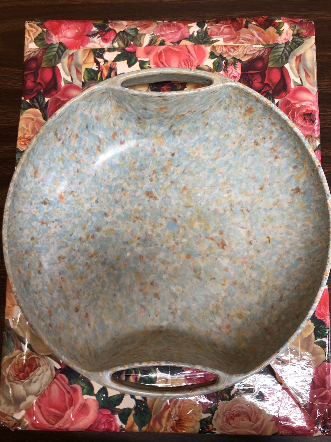 Vintage Aztec Salad Bowl - Etsy