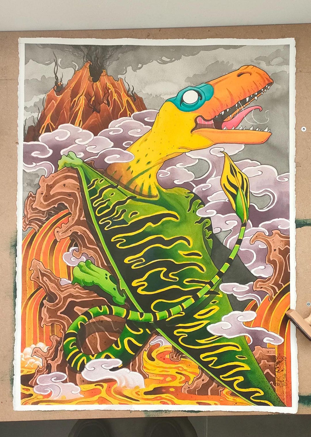 Dimorphodon: Original Painting - Etsy