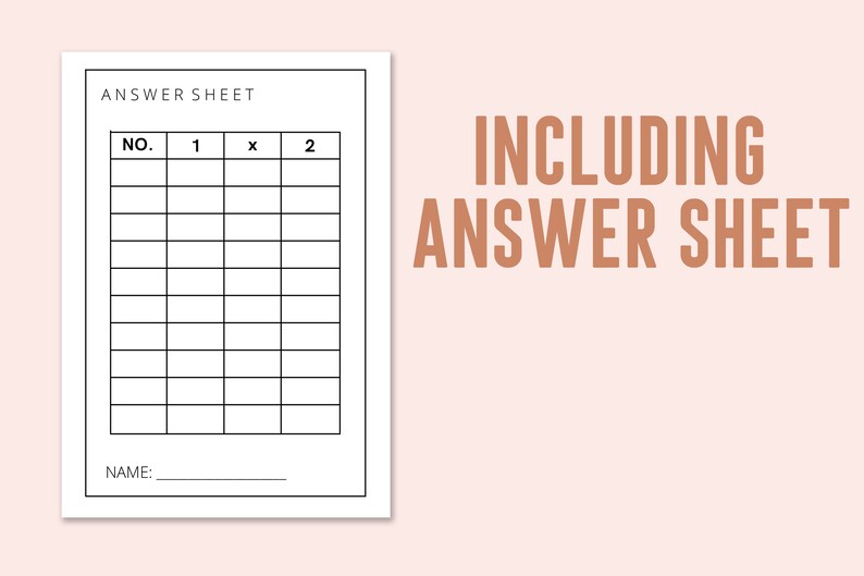 Quiz Template - Printable Quiz Game Canva Template, Blank Quiz Sheet ...