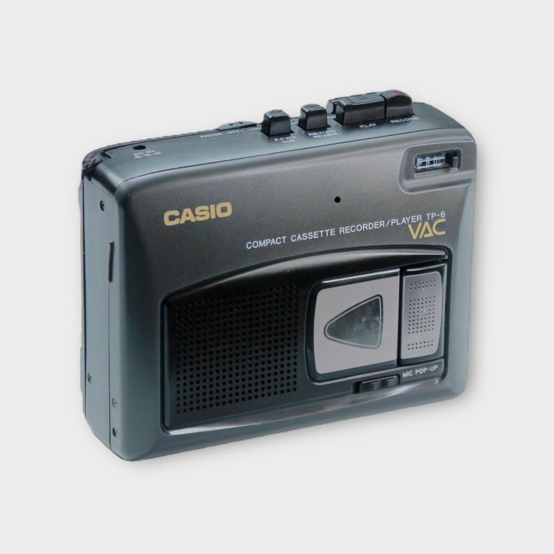 Casio TP-6 Cassette Player/recorder: Portable Retro Walkman - Etsy