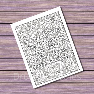 ADULT Coloring Page 10 Pack Snarky Quotes & Sayings - Etsy