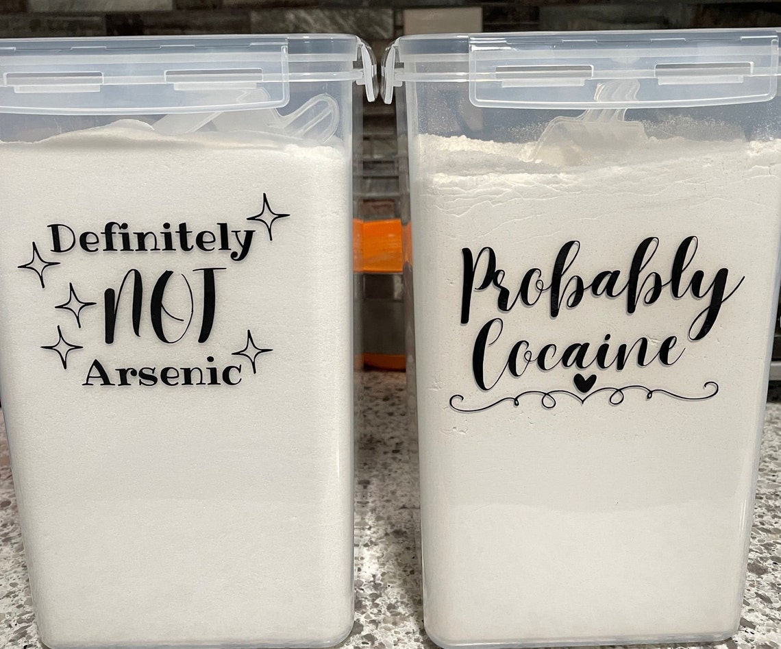 Flour & Sugar Pantry Labels SVG - Etsy