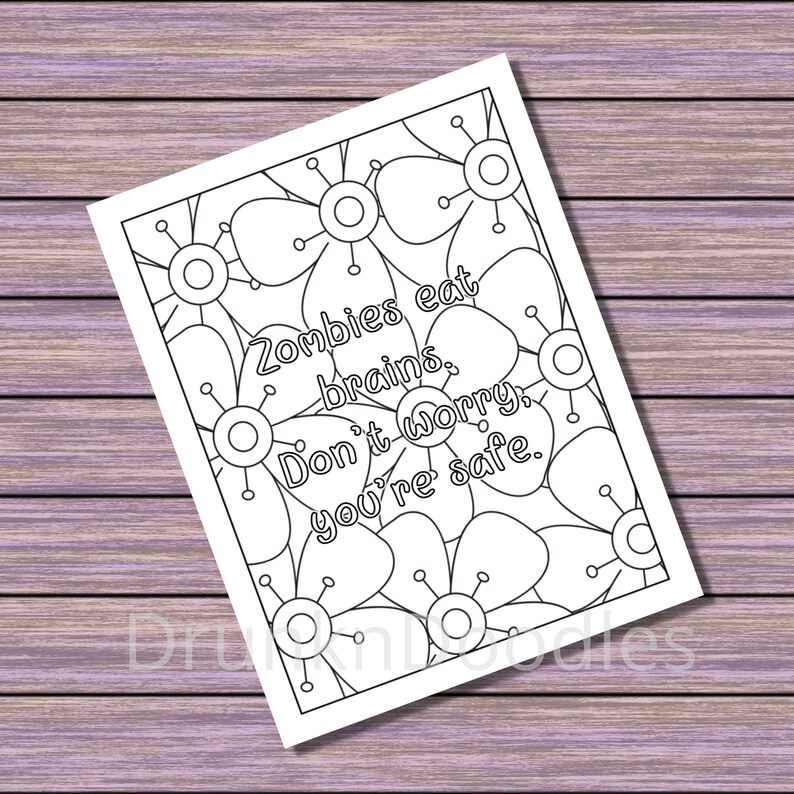 ADULT Coloring Page 10 Pack Snarky Quotes & Sayings - Etsy