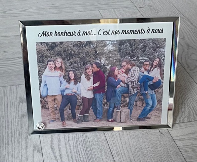 Personalized Glass Photo Frame - Etsy