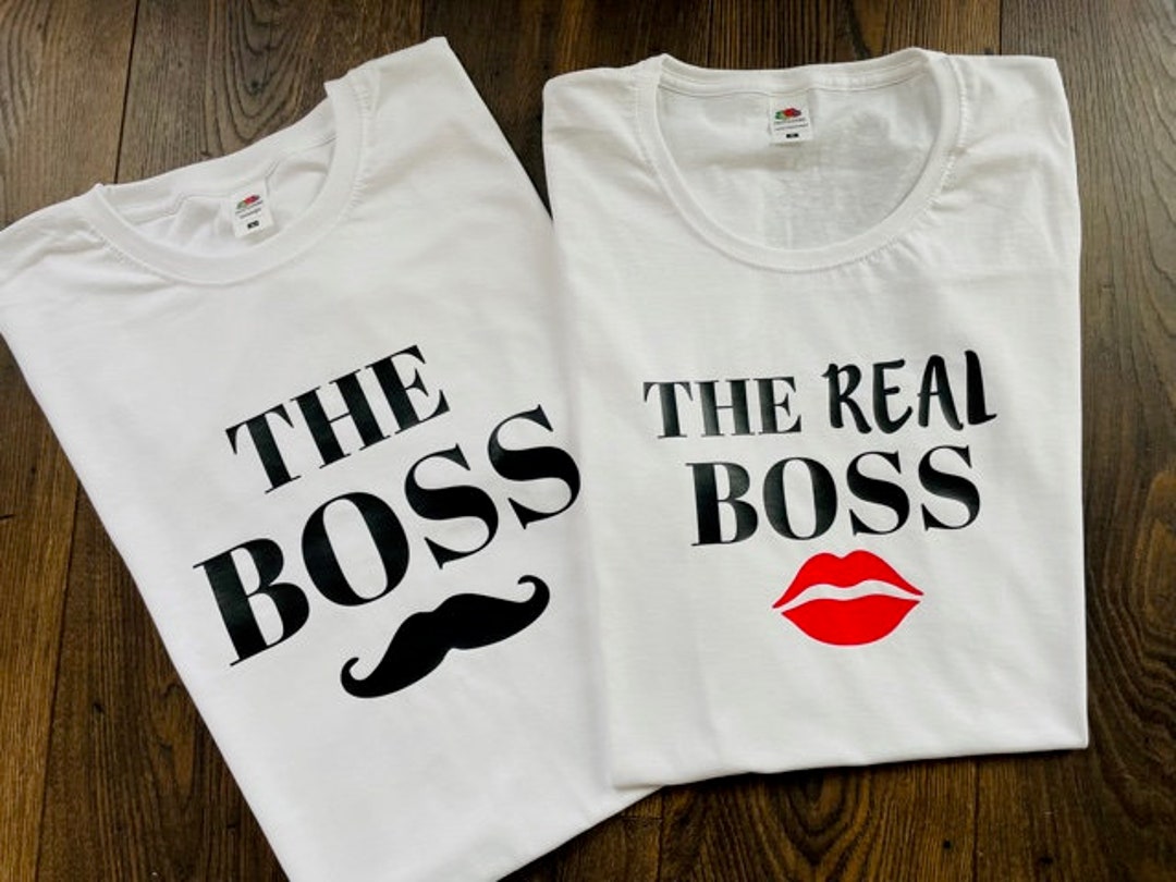 DUO T-shirts the BOSS & the Real BOSS - Etsy