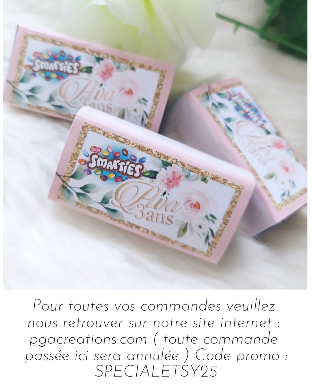 Mini boîte smarties personnalisée - Etsy France