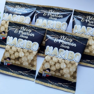 Petit sachet de dragibus personnalisé theme au choix - Etsy France