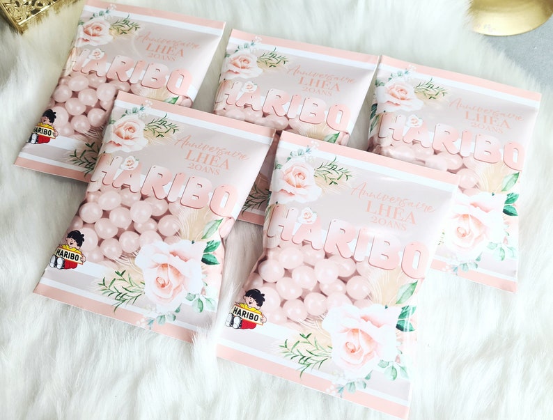 Petit sachet de dragibus personnalisé theme au choix - Etsy France