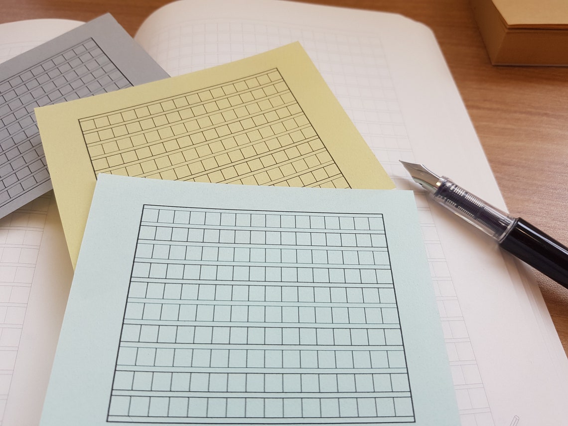 Korean Manuscript Paper Simple Korean Language Hangul Study A4 - Etsy