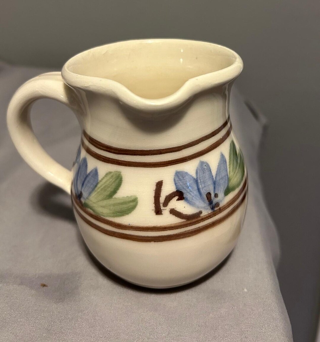 Jamestown Pottery Side Pour Pitcher - Etsy