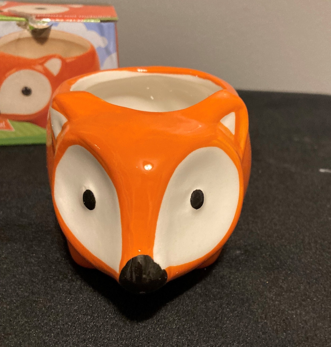 Small Fox Ceramic Planter - Etsy