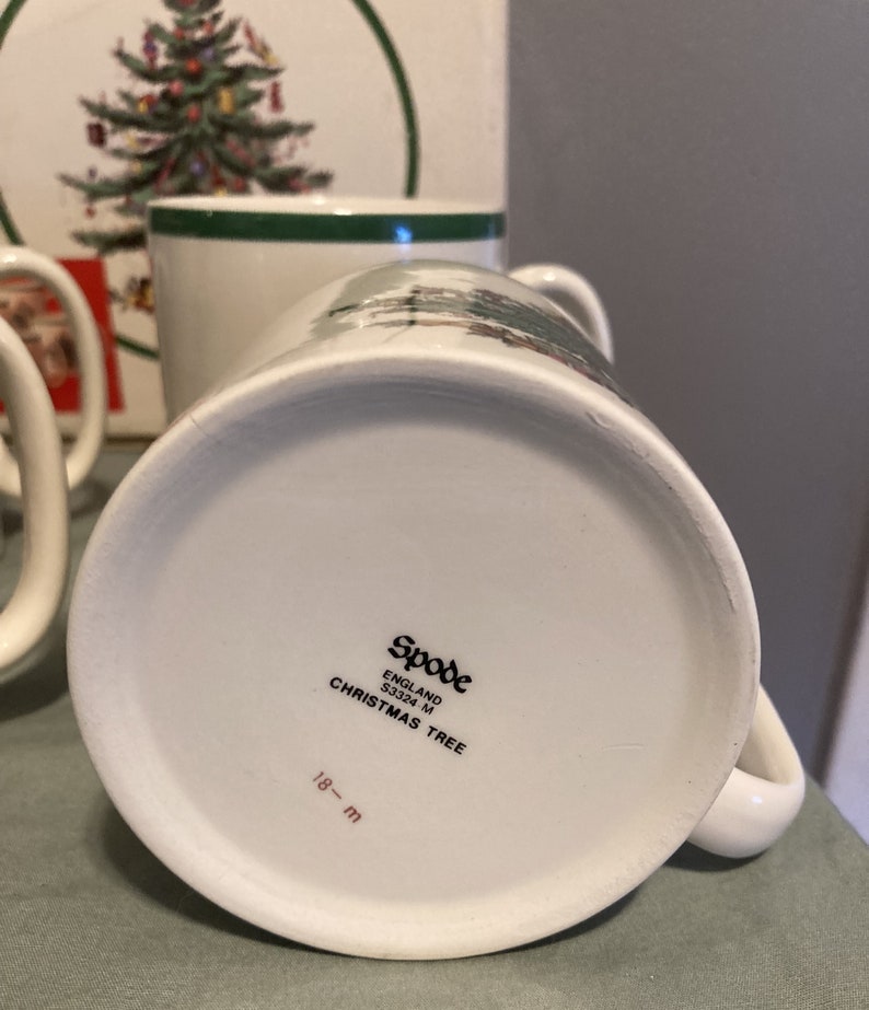 Spode Made in England Christmas Tree Coffee Mugs - Etsy