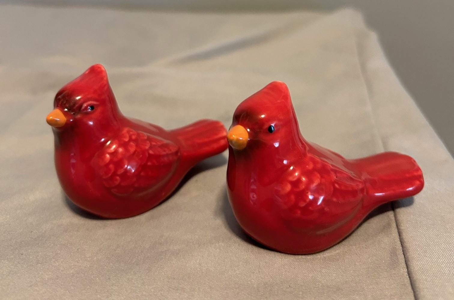 Mini Red Cardinal Salt and Pepper Shakers - Etsy