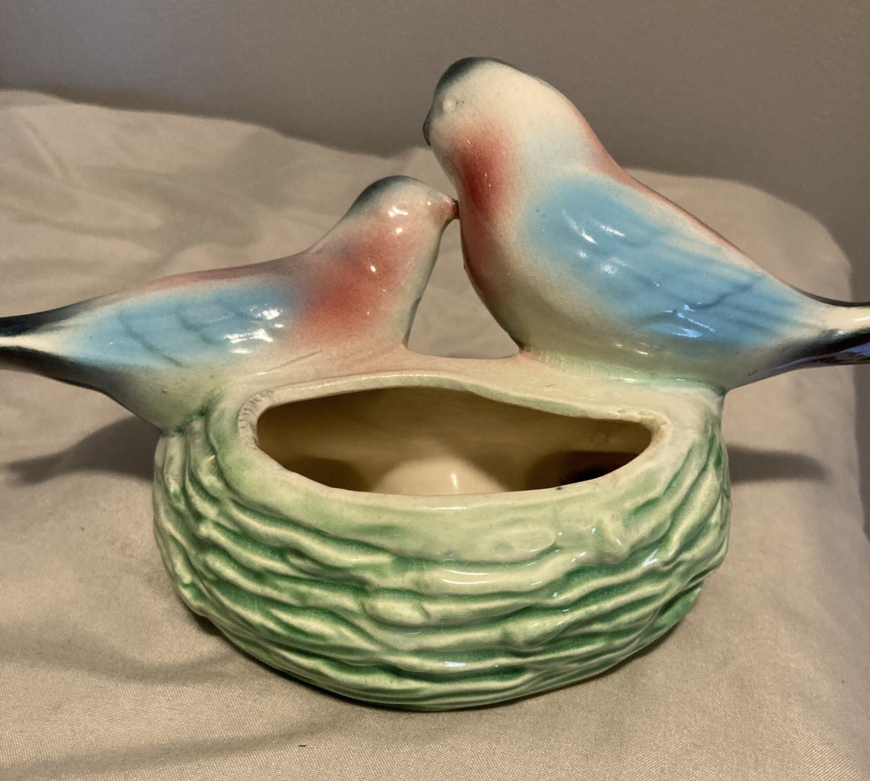 Vintage Love Birds Planter - Etsy