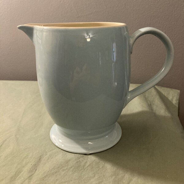 Blue Ceramic Pitcher - Etsy