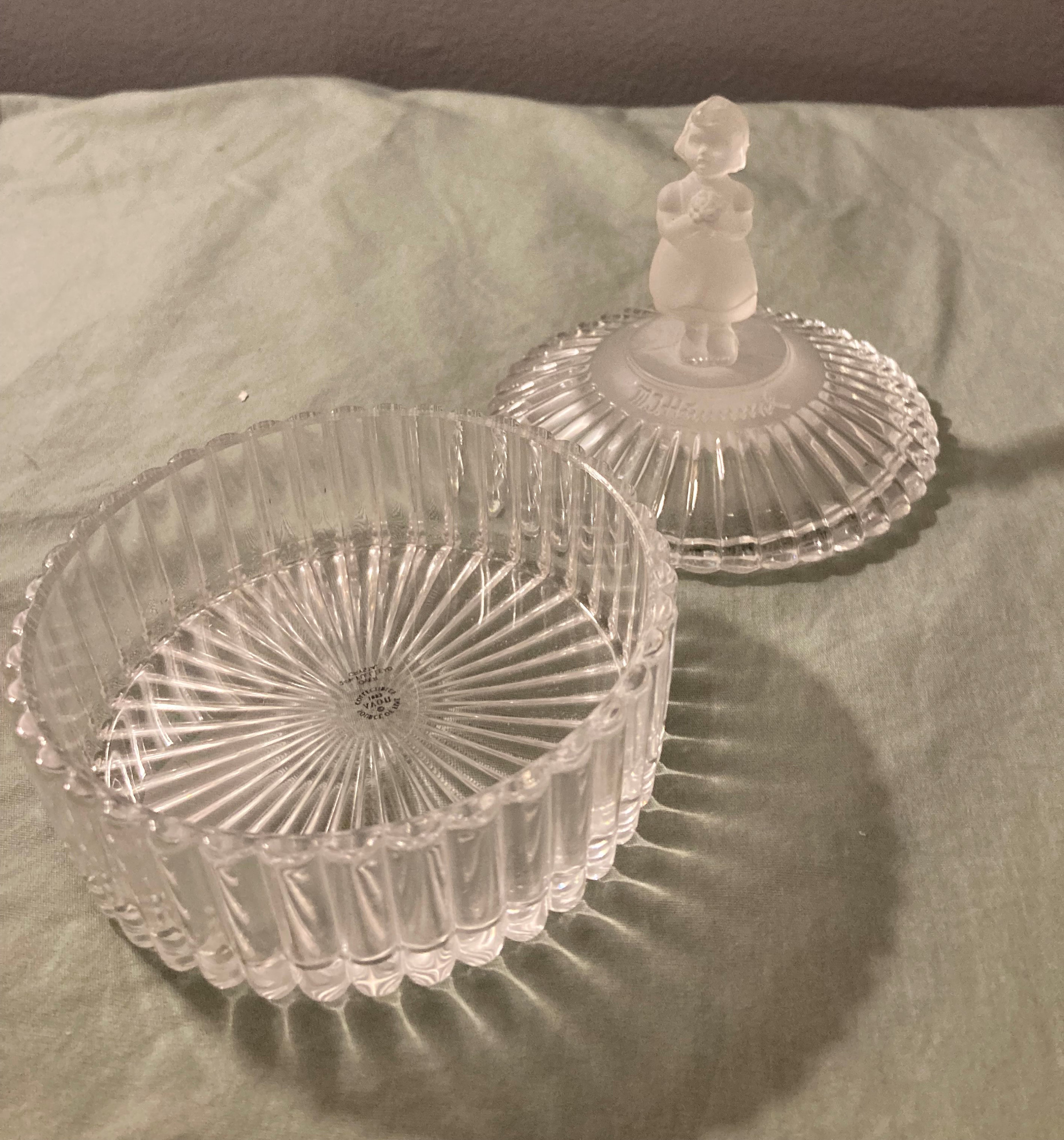 Avon Lead Crystal Hummel Goebel 1993 Trinket Box - Etsy