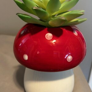 Ceramic Mushroom Planter - Etsy
