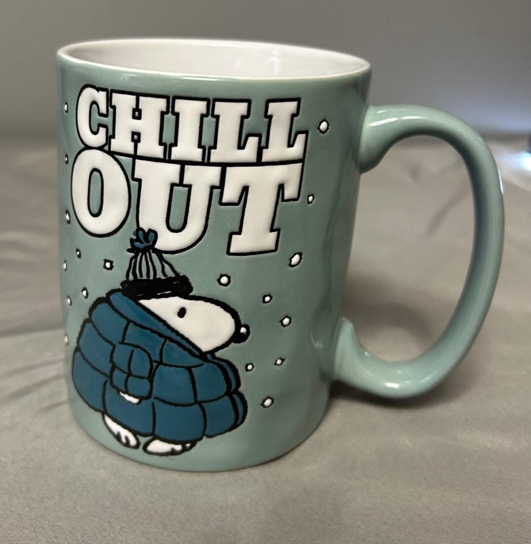 Peanuts Snoopy in A Puffer Jacket Coffee Mug "chill Out" - Etsy