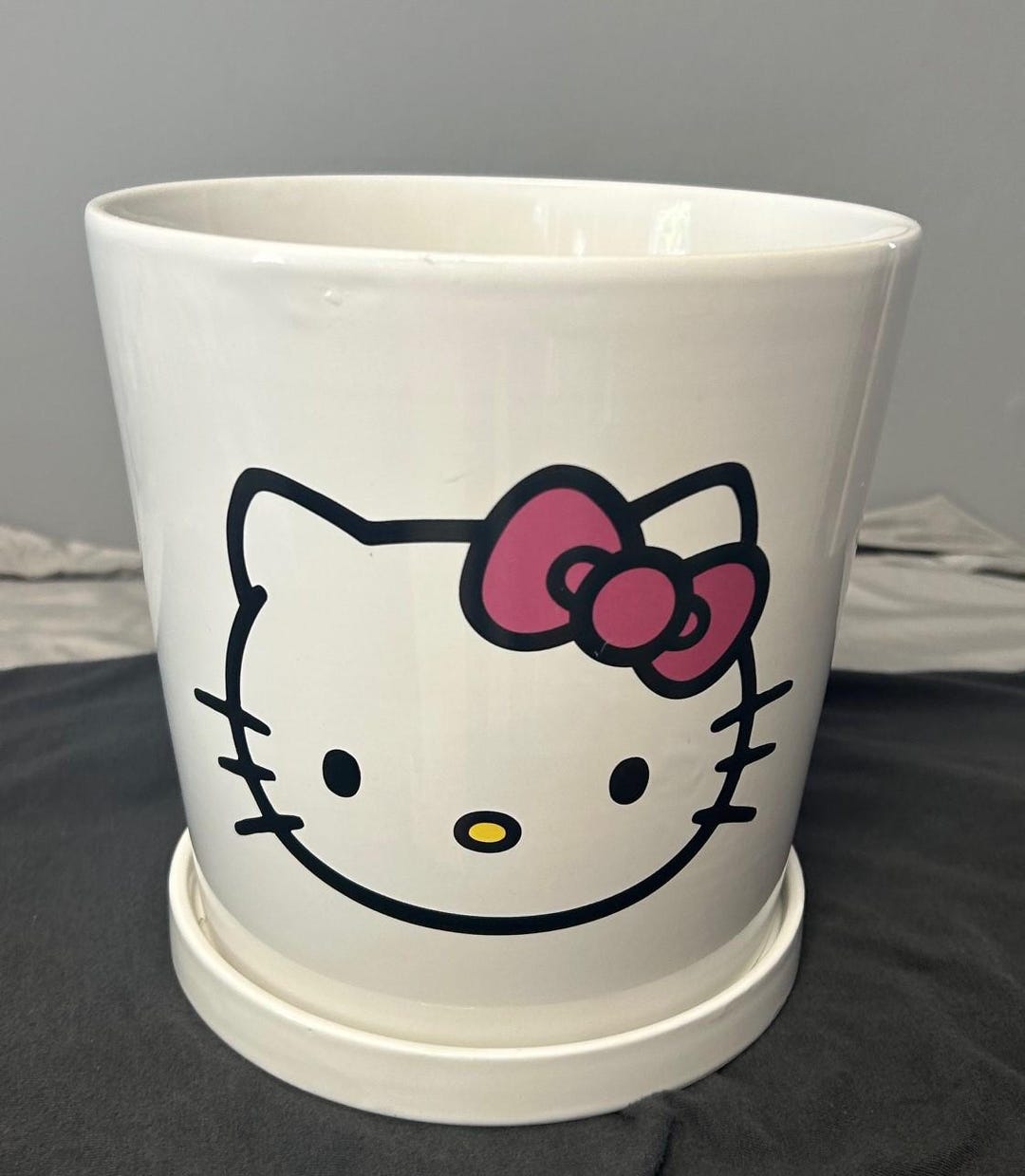 Large Ceramic Hello Kitty Planter - Etsy