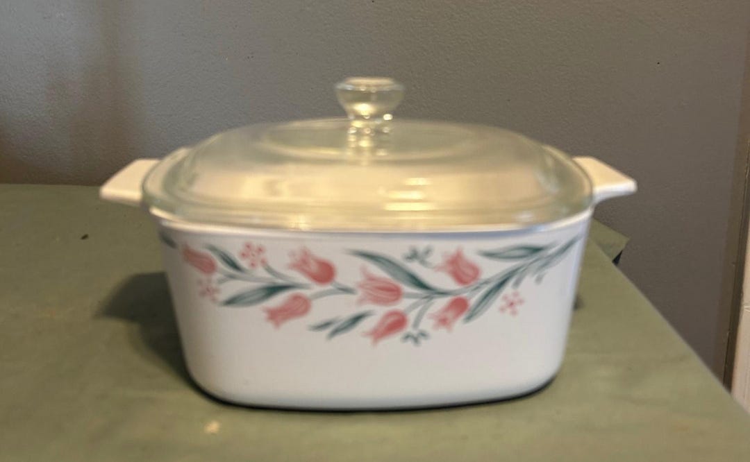 Corning Ware Rosemarie Tulip Pattern 1.5L Casserole Dish - Etsy