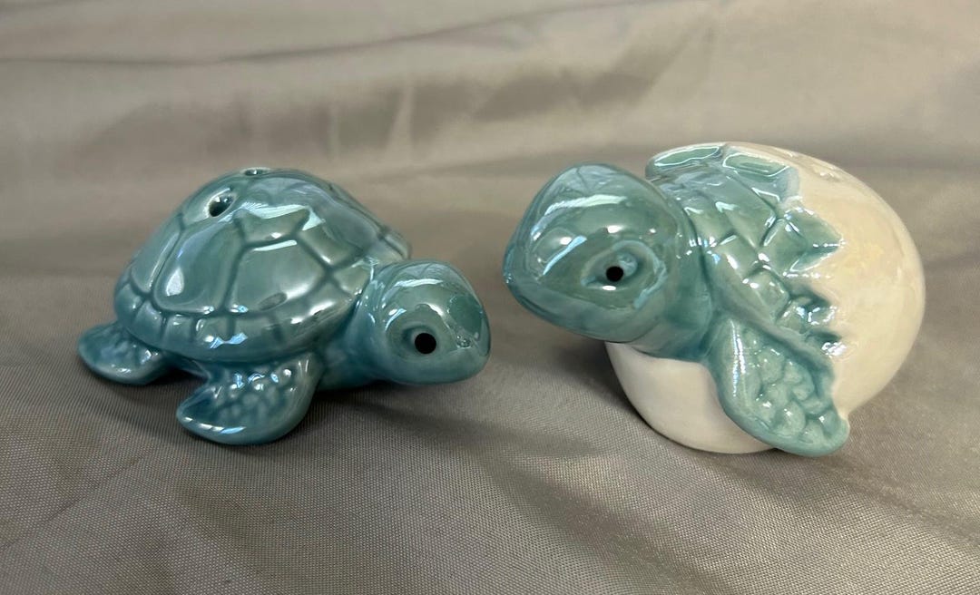 Mini Turtles Salt and Pepper Shakers - Etsy