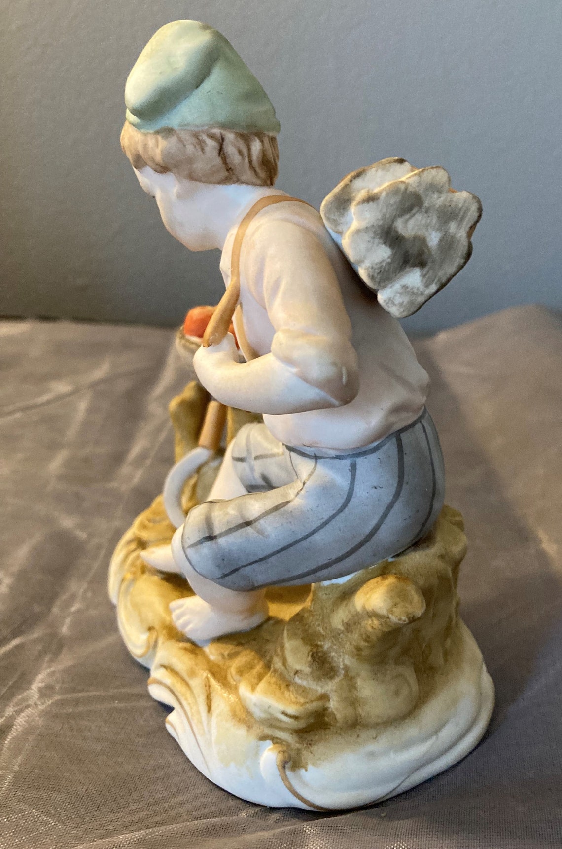 Porcelain Little Boy With Apples - Etsy