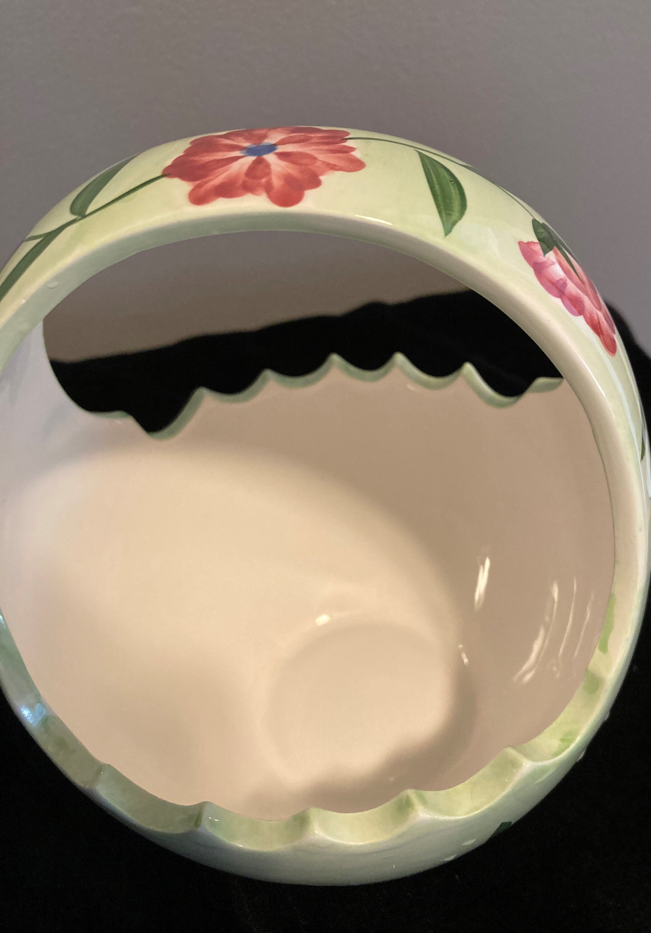 Ceramic Flower Basket - Etsy