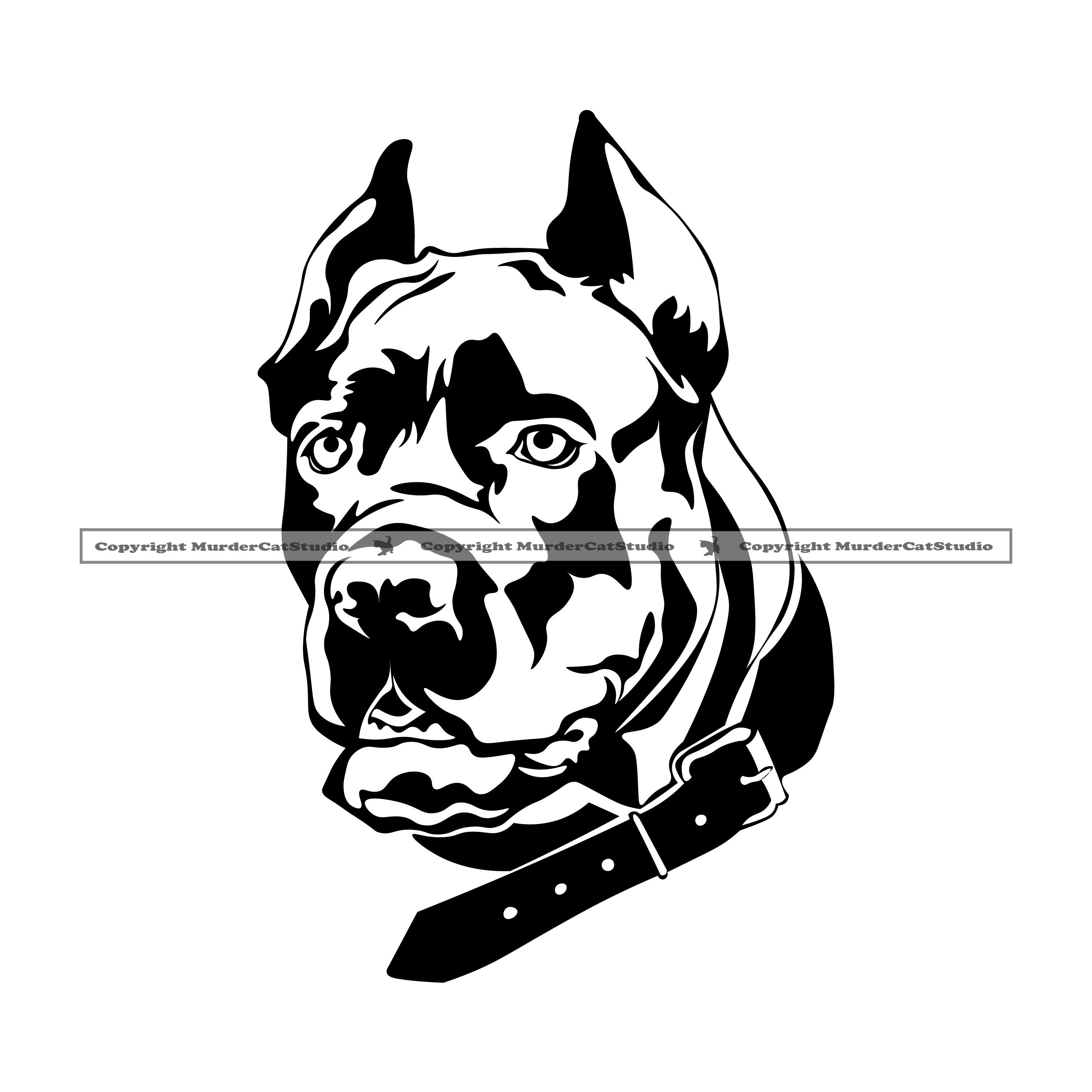 Pitbull #10 Dog Breed Head Face Happy K9 Pedigree Smile Paw Pup Puppy ...