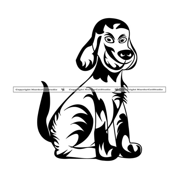 Papercraft Scrapbooking Badly Drawn Dog Dog Breed Head Face Happy K9 ...