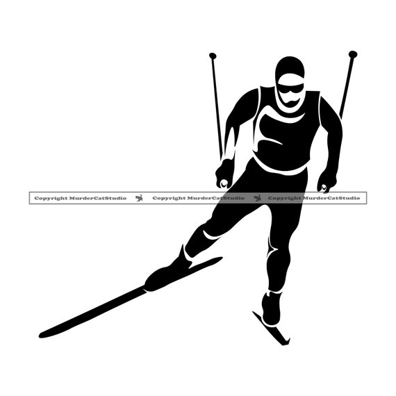 Craft Supplies & Tools Visual Arts Skiing #2 Skis Pole Jump Snow ...