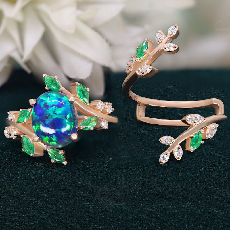 Opal Set Peacock - Etsy