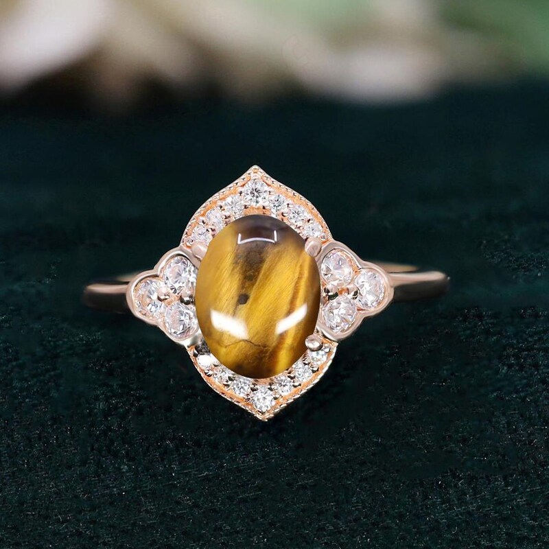 Tiger Eye Ring - Etsy
