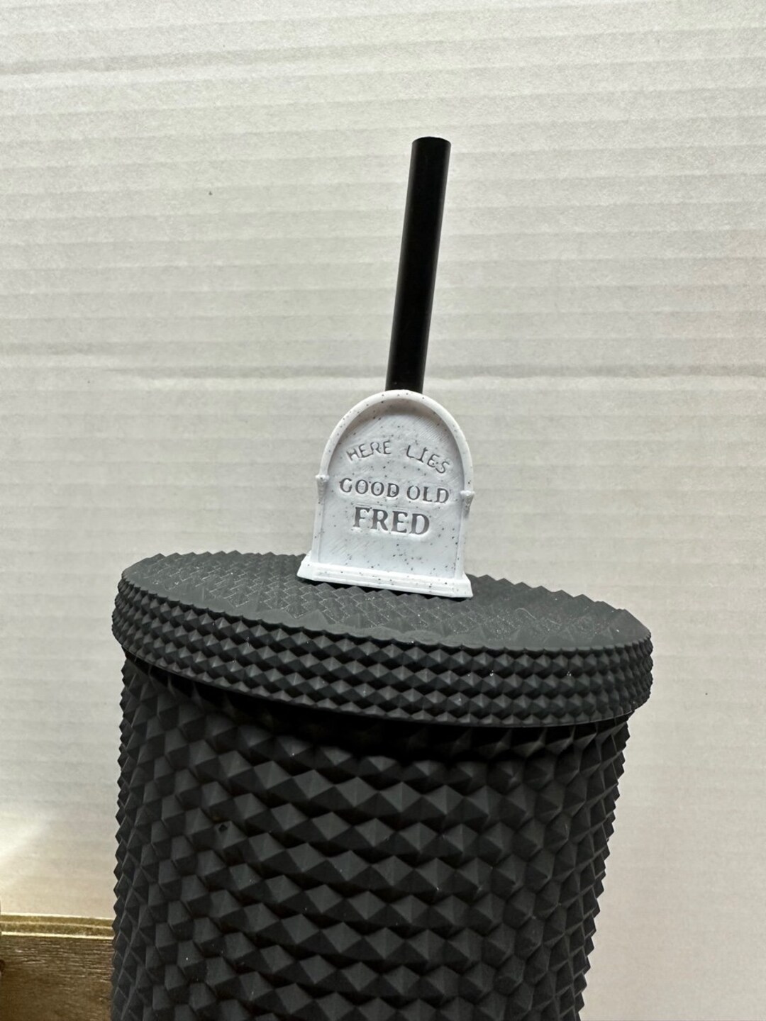 Haunted Mansion Tombstone Straw Topper, Disney, Halloween, Straw Buddy ...