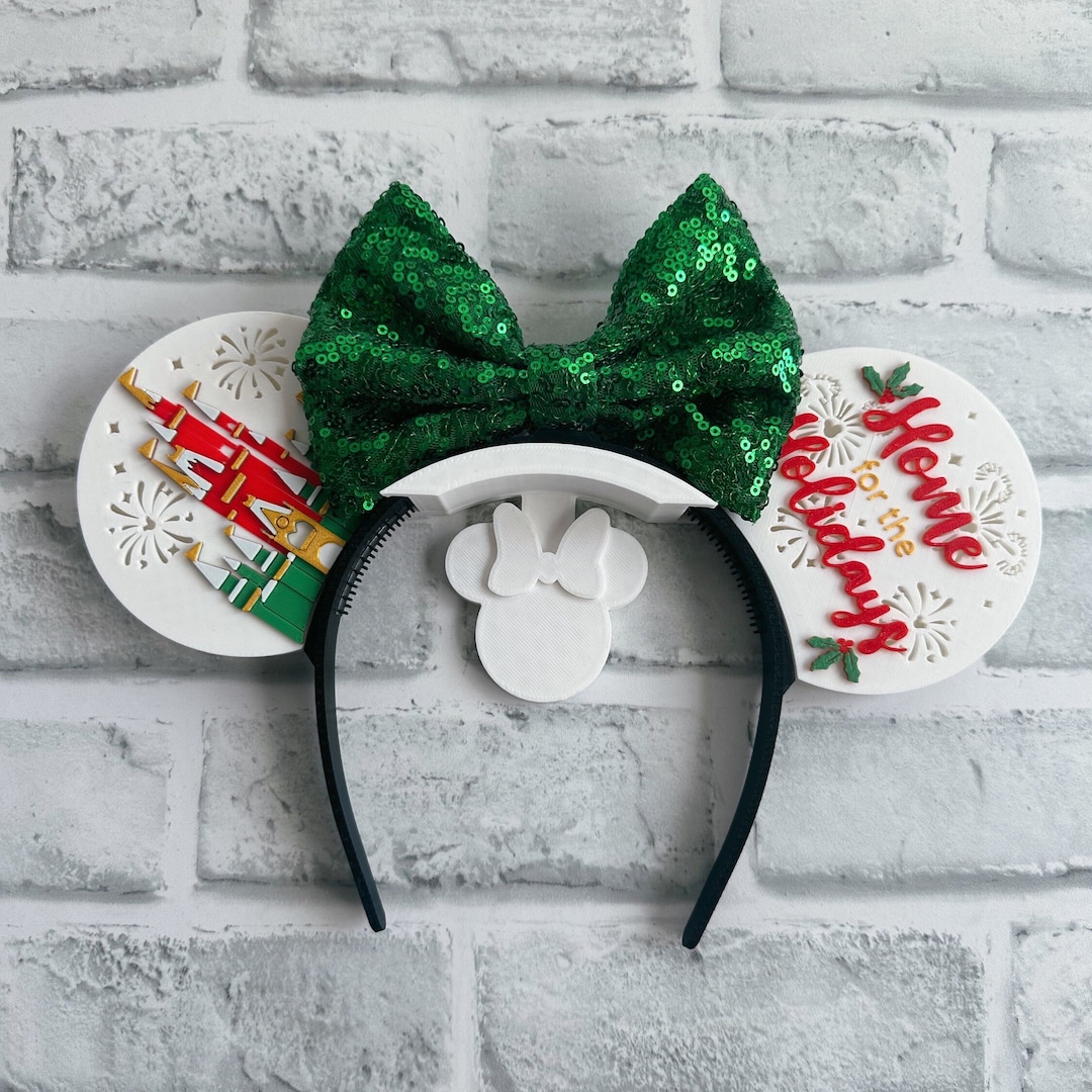 Home for the Holidays Light up (interchangeable) Mouse Ears, Disney ...