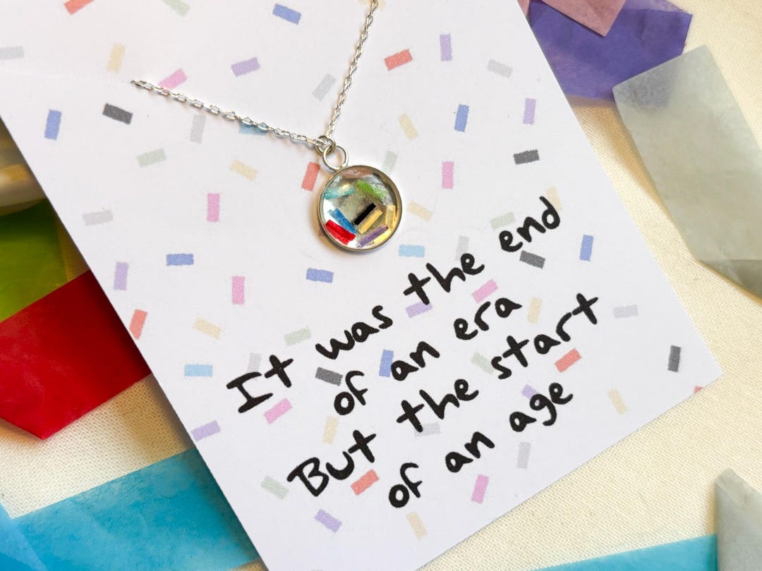 The Eras Tour Real Confetti Necklace - 925 Silver or Gold Plated ...