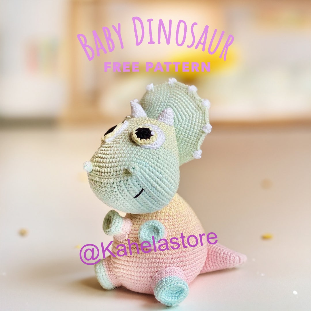 Crochet PATTERN Baby Dinosaur, Amigurumi Tutorial PDF in English ...
