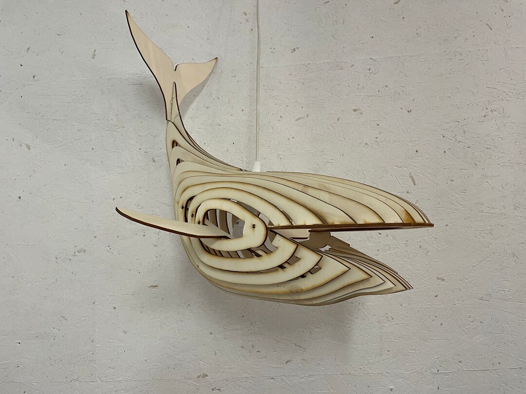 Whale Lamp / Moby-dick Lamp, Ceiling Lamp as a Kit, WHALE Ceiling ...