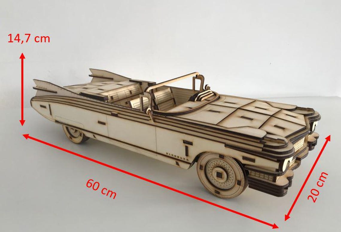 Cadillac Eldorado 59 as a 3D Large Model Kit - Etsy