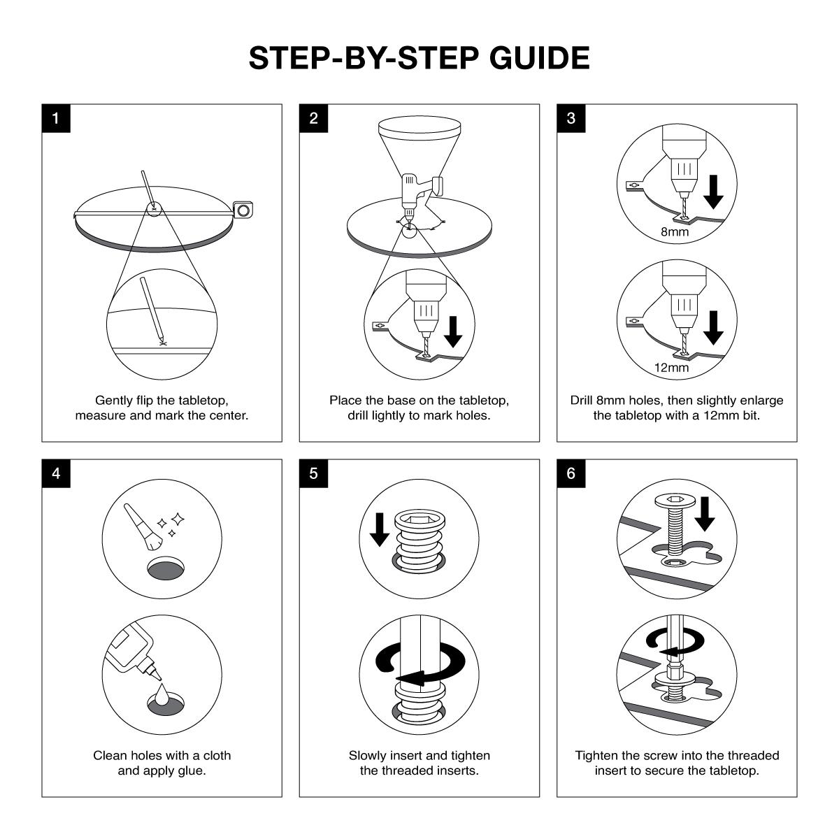 Flux Dining Table Base | Pedestal Base 28H for Modern, Industrial or ...